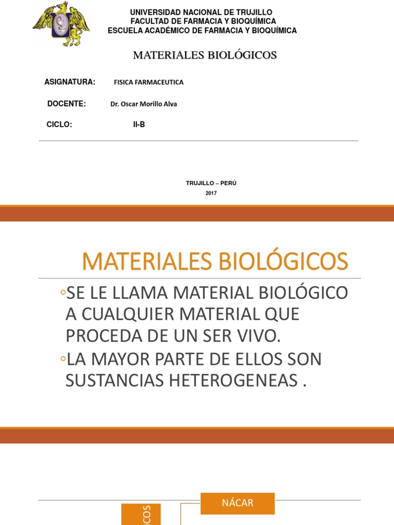 Materiales Biologicos | PDF | Hueso | Tejido (biología)