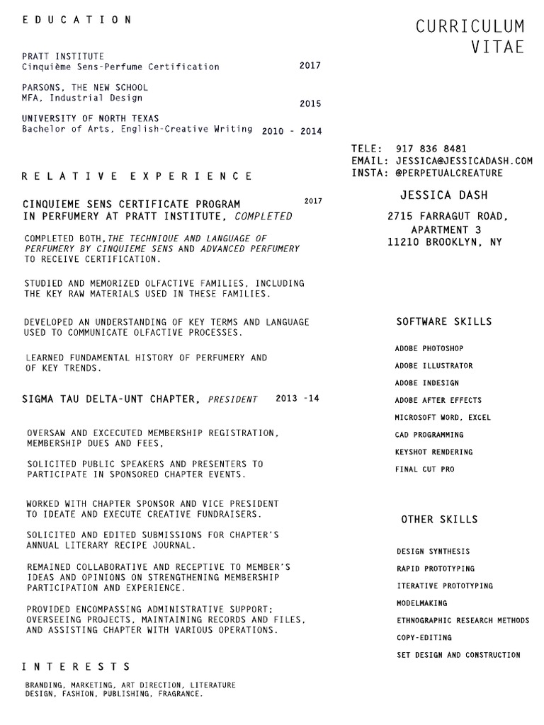 Jessica Dash Portfolio | Download Free PDF | Perfume | Brand