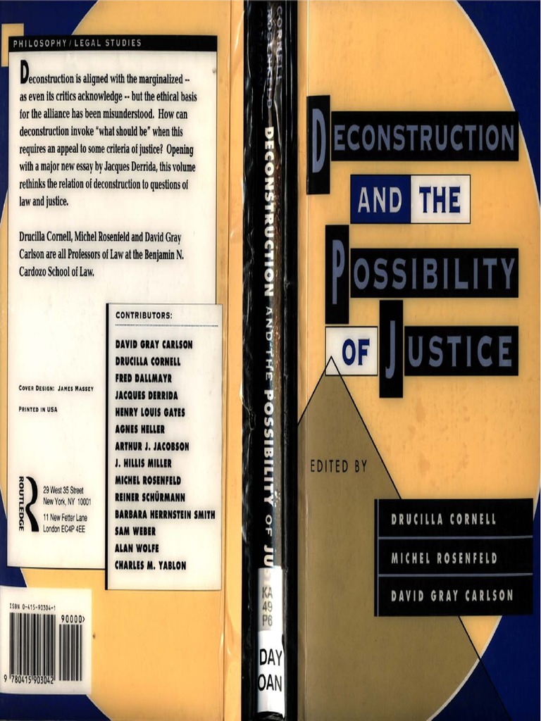 J Derrida Force of Law The Mystical Foundation of Authority | PDF
