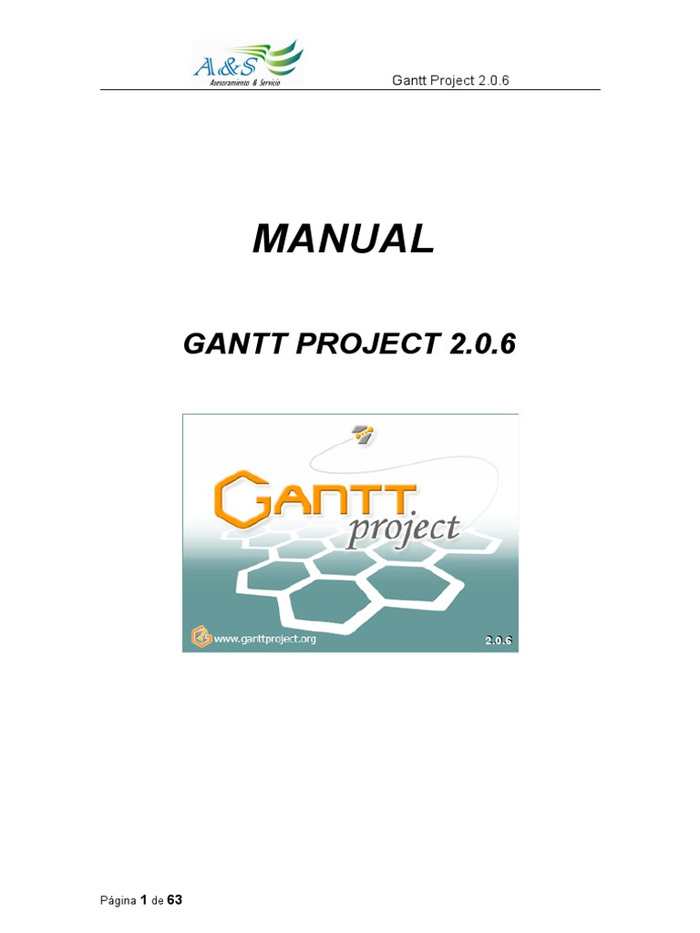 Manual GanttProject | PDF | Software libre | Programa de computadora