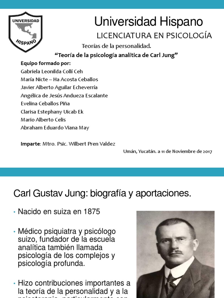Carl Jung Teoría de La Psicología Analítica | Arquetipo | Carl Jung