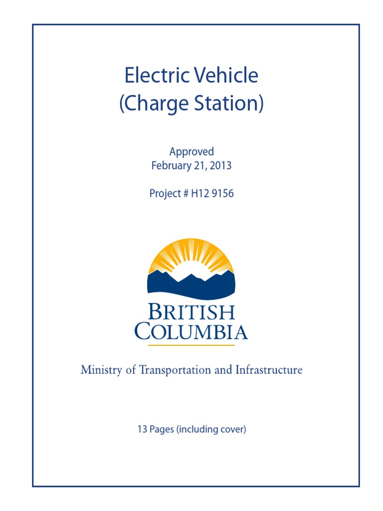 MOTI - BC Signage Standards Electric Vehicle Records Package | PDF ...