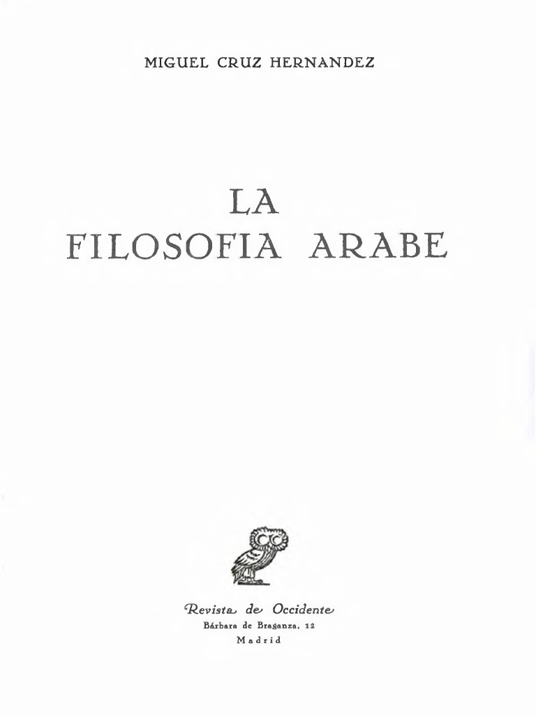Cruz Hernandez Miguel - La Filosofia Arabe PDF | PDF | Comprensión ...