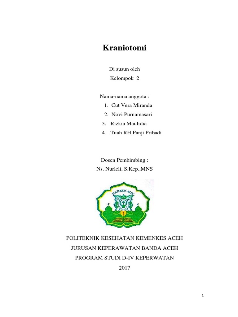 Kraniotomi Print | PDF