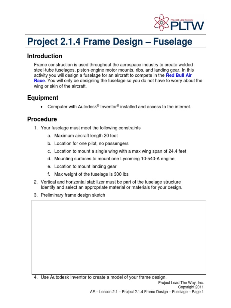 P2 1 4 Frame Design Fuselage | PDF | Fuselage | Aircraft