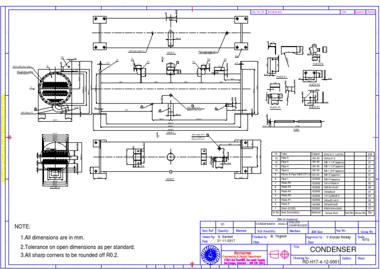 Condenser Body New-Model | PDF | Mechanical Engineering | Nature