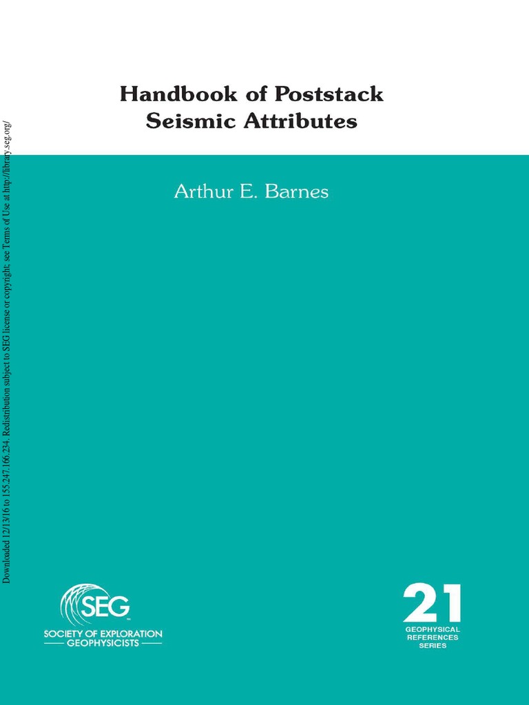 A Handbook For Seismic Attributes | PDF | Reflection Seismology ...