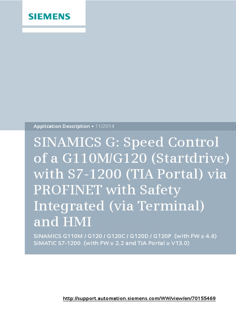 Sinamics g120 PN at s7-1200 Docu v1d3 en PDF | Download Free PDF | Parameter (Computer ...