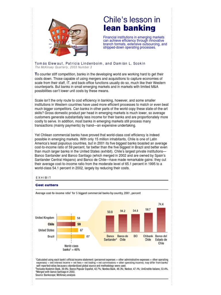 (McKinsey) - Chile's Lesson in Lean Banking | PDF | Mergers And ...