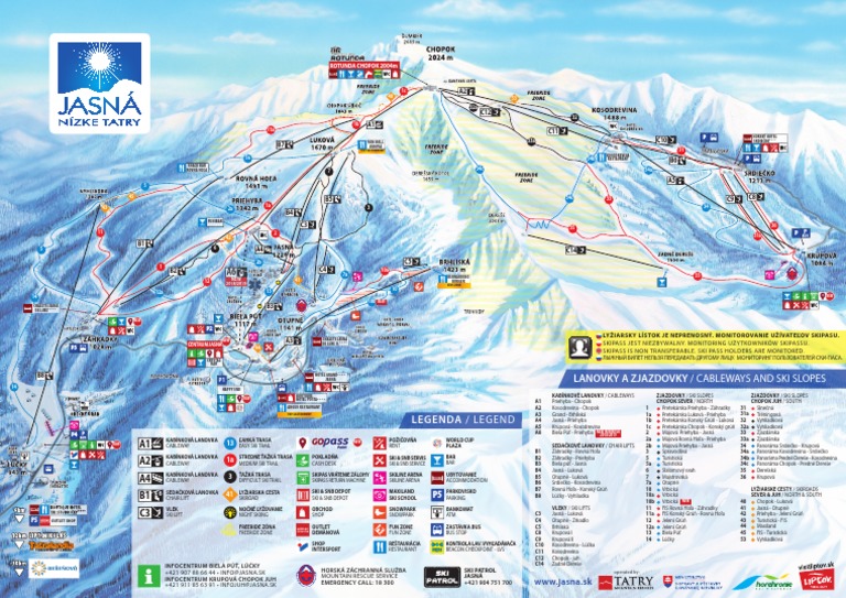 Jasna Winter Map 2018 | PDF