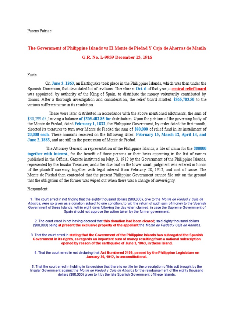 Parens Patriae | Military Occupation | Sovereignty