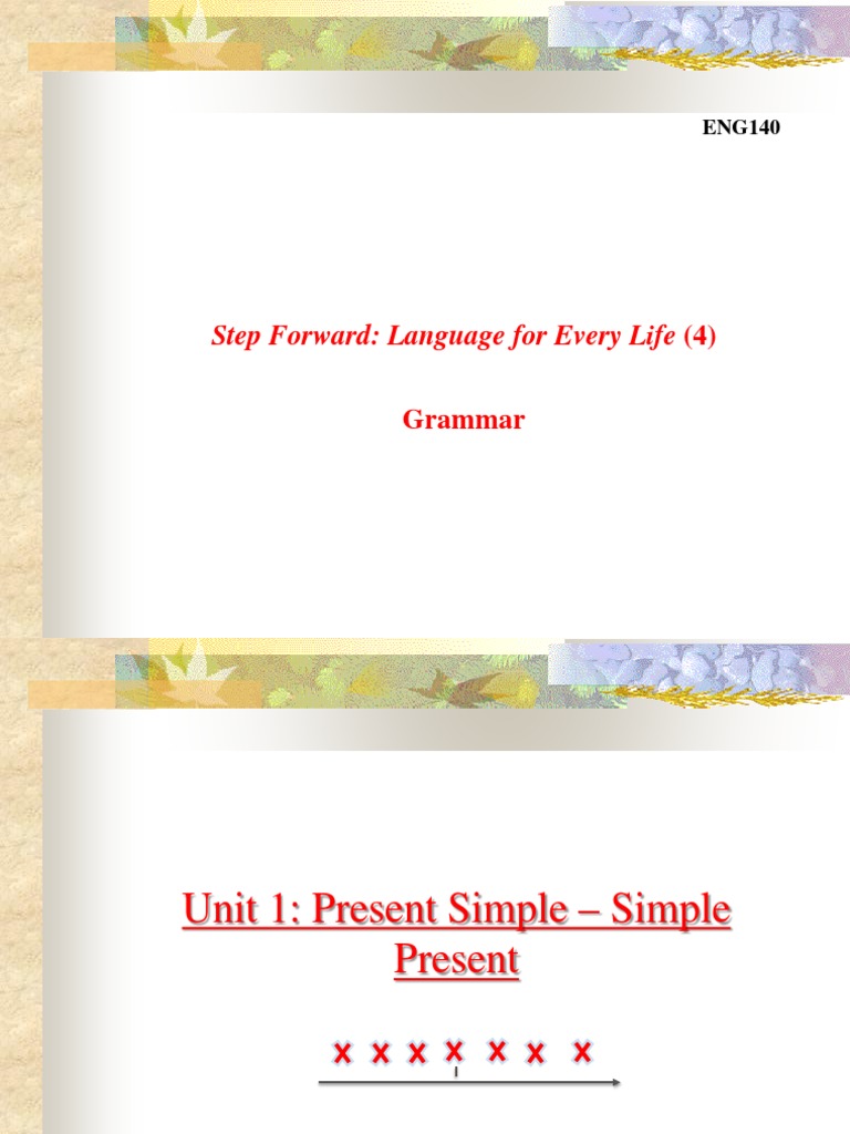 Step Forward 4 (5 Units) .PPSX | PDF | Verb | English Language