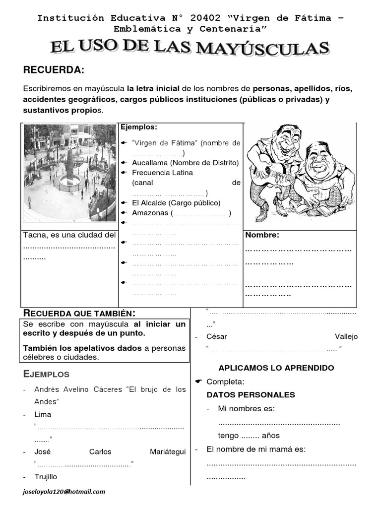 Uso de Mayúsculas y Puntos | PDF