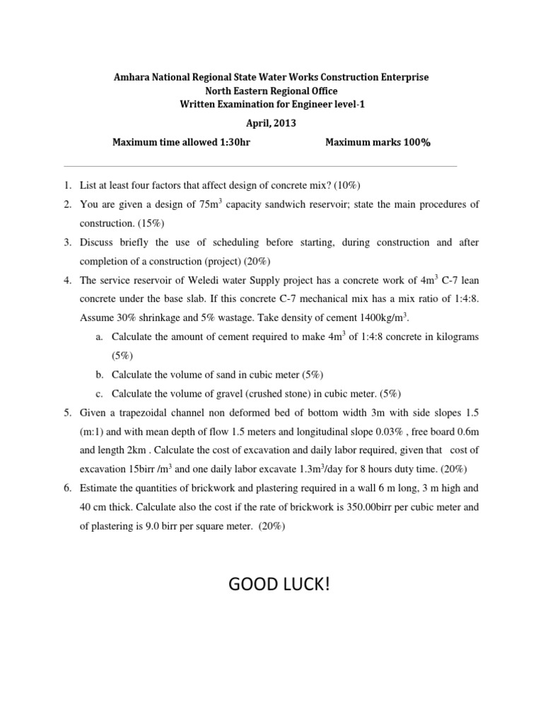 Level 1. Engineer | PDF | Building | Concrete