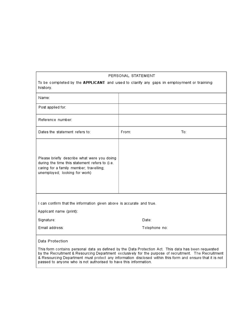 Gap Statement Template | PDF