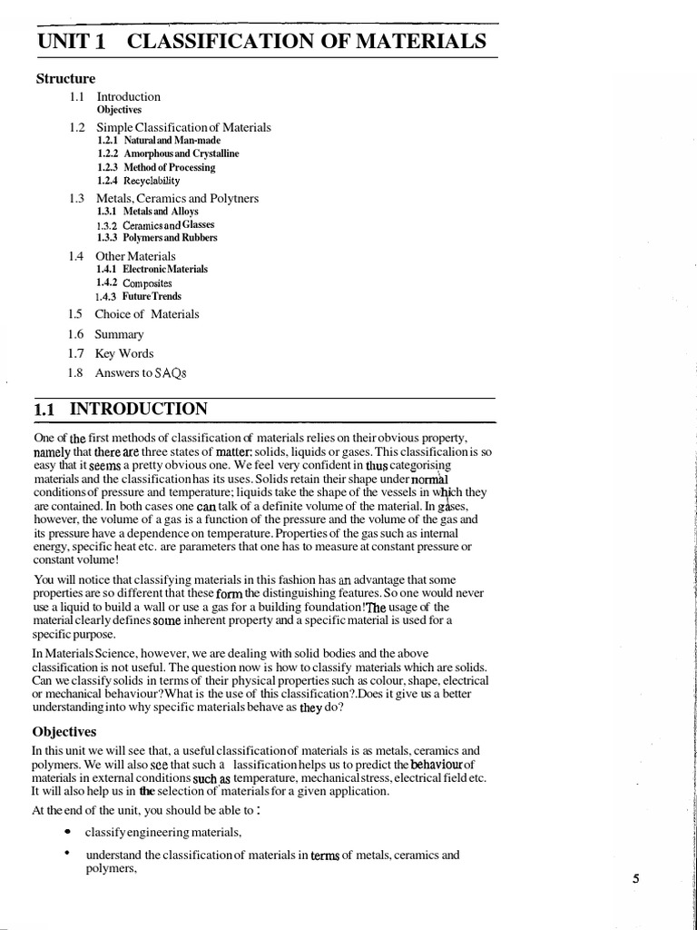 Classification of Materials: Metals, Ceramics, Polymers | PDF ...