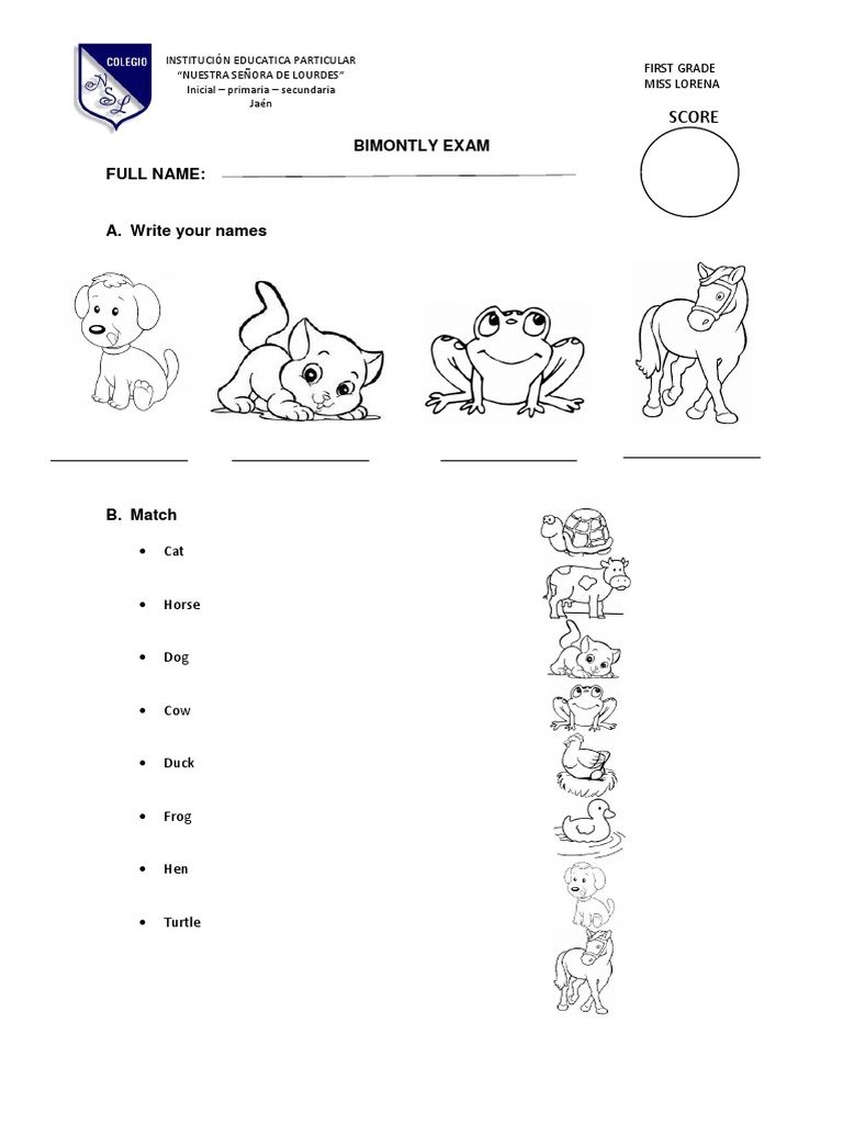 Bimontly Exam Full Name:: Score | PDF