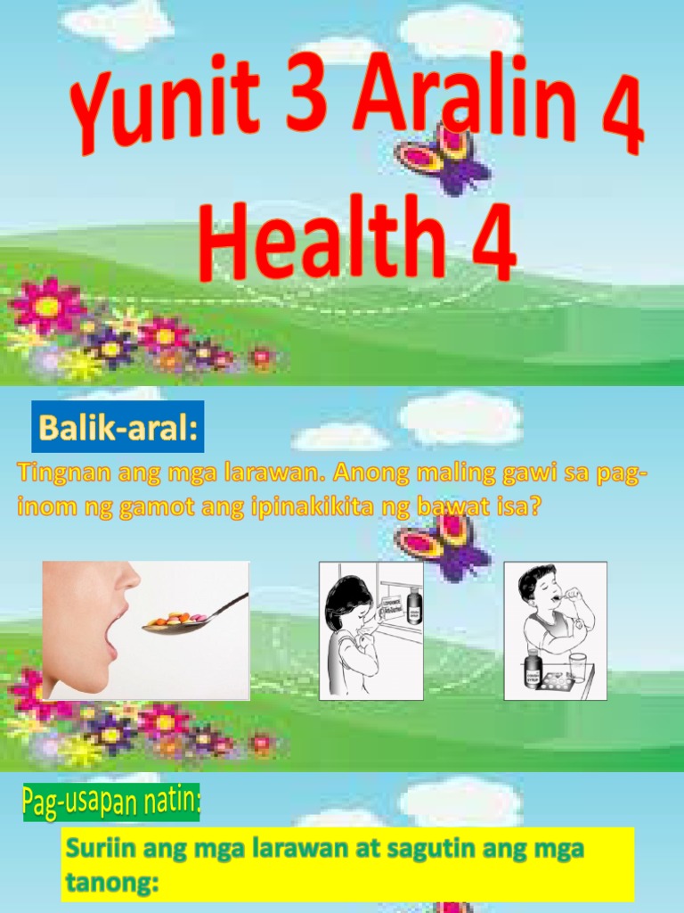 Yunit 3 Aralin 4 Health | PDF