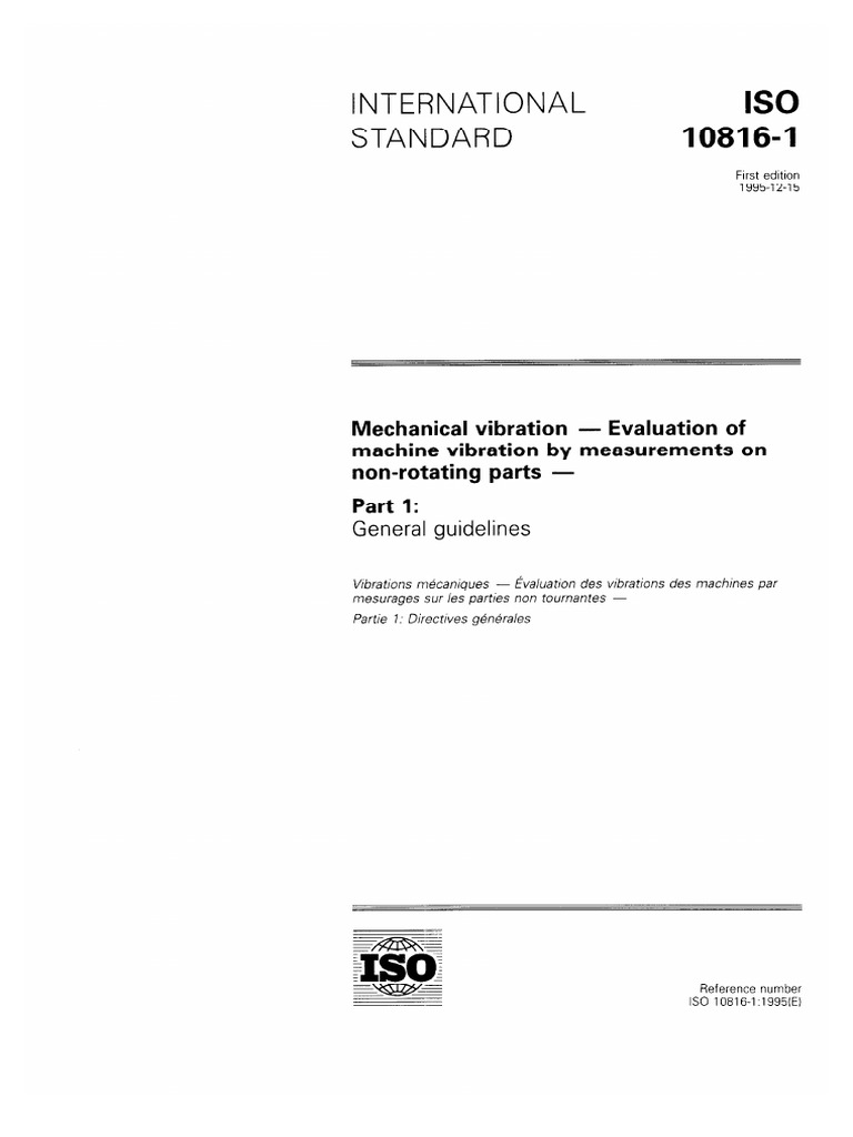 Iso 10816-1 | PDF