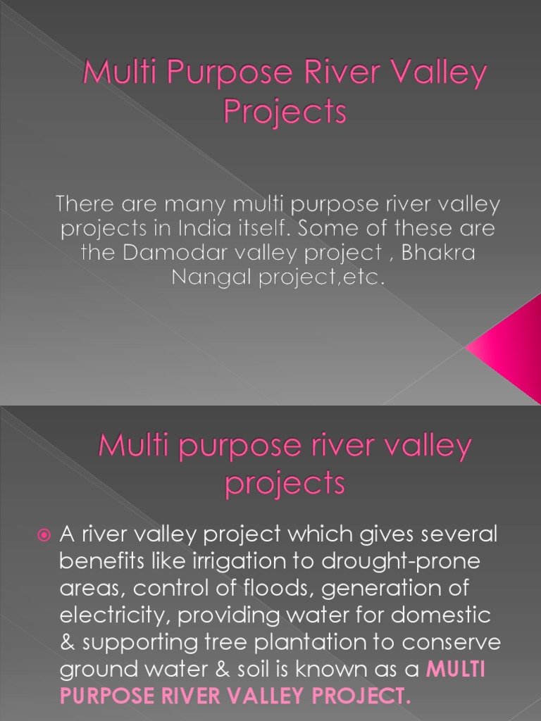Multi Purpose River Valley Projects | PDF | Hydrology | Water And Politics