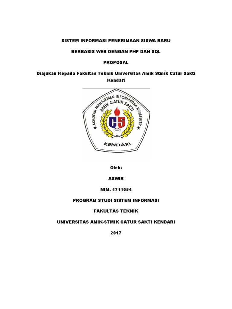 Sistem Informasi Penerimaan Siswa Baru | PDF