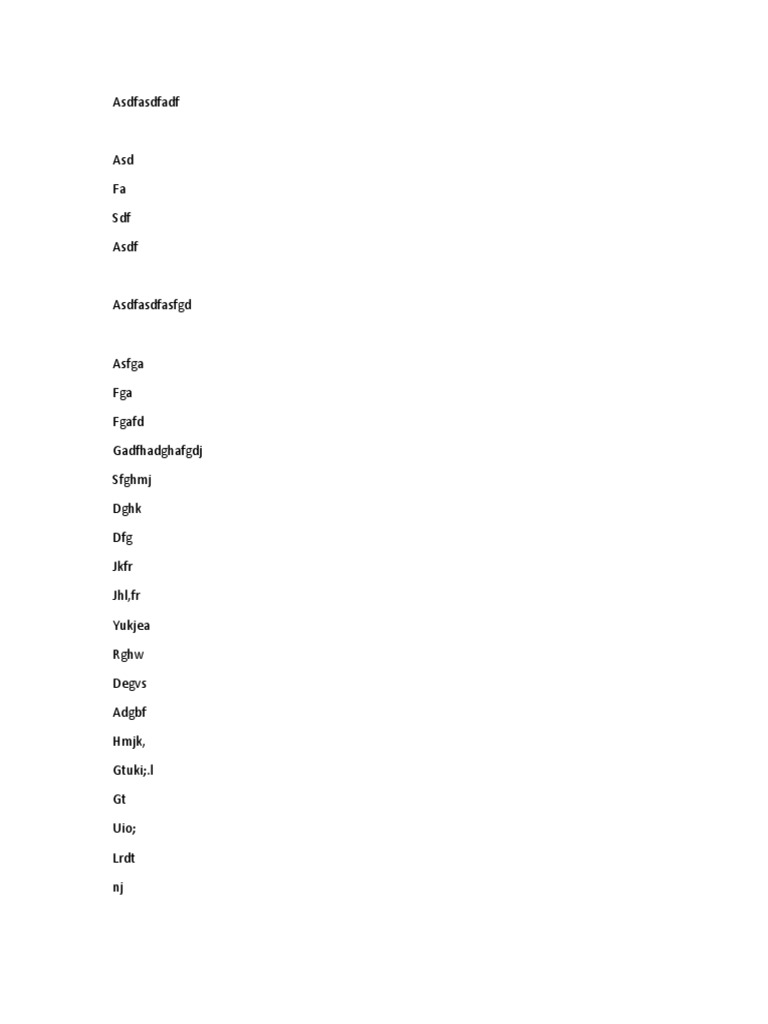 Asdfasdfadf | PDF