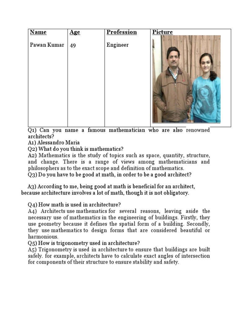 Math in Architecture | PDF | Geometry | Teaching Mathematics