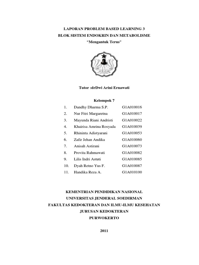 Laporan Problem Based Learning 3 | PDF