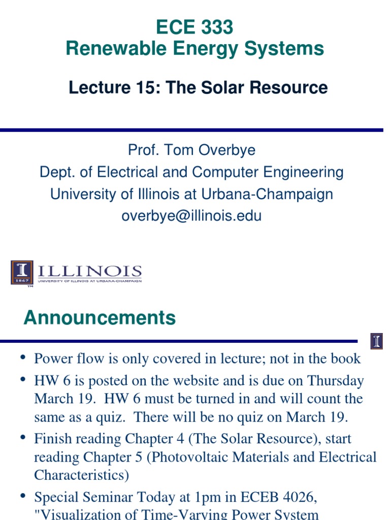 ECE333 Renewable Energy Systems 2015 Lect15 | PDF | Atmosphere Of Earth ...