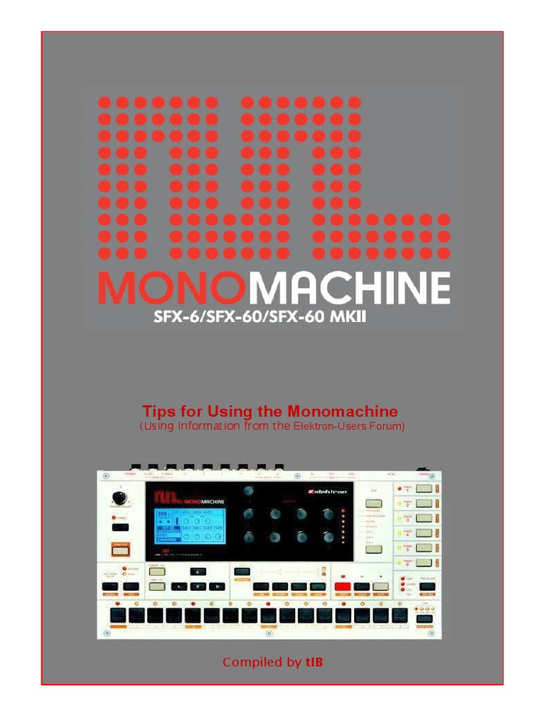 Monomachine Tips 476524 PDF | PDF | Synthesizer | Sound