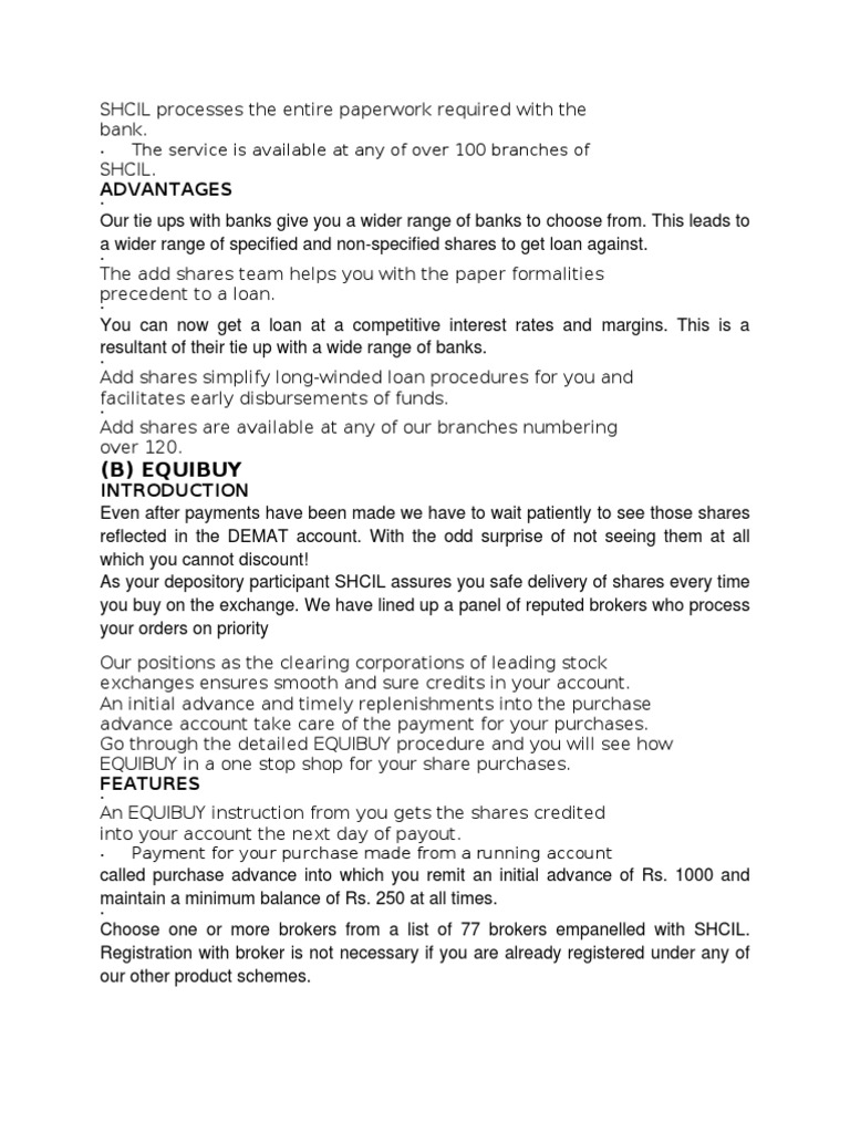 SHCIL Processes The Entire Paperwork Required 1 | PDF | Insurance ...