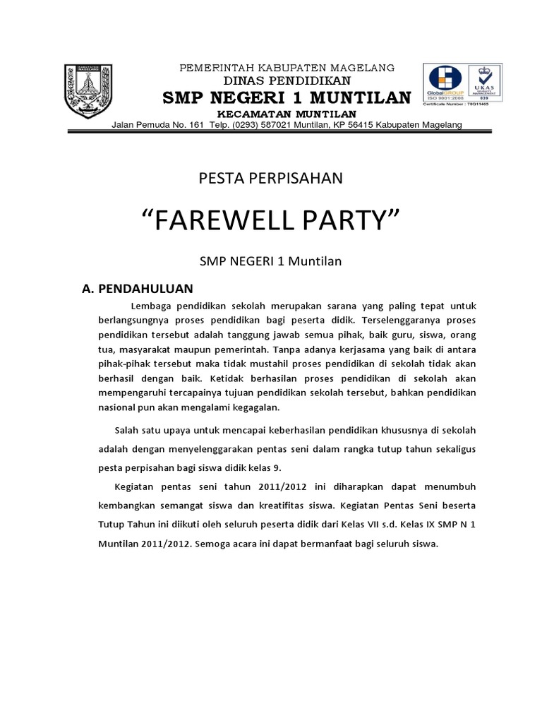Farewell Party | PDF