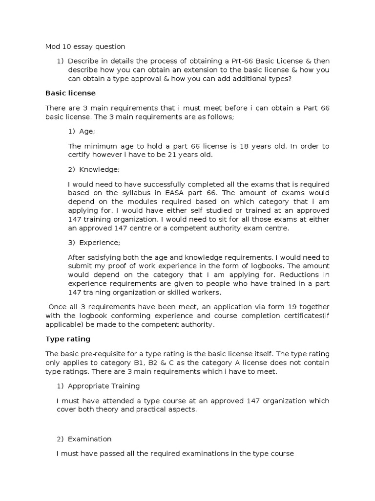 Mod 10 Essay Question | PDF | Flight Recorder | Aviation