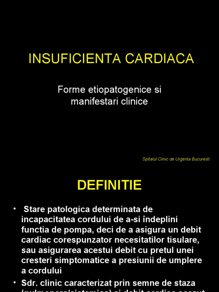 Insuficienta Cardiaca PDF | PDF