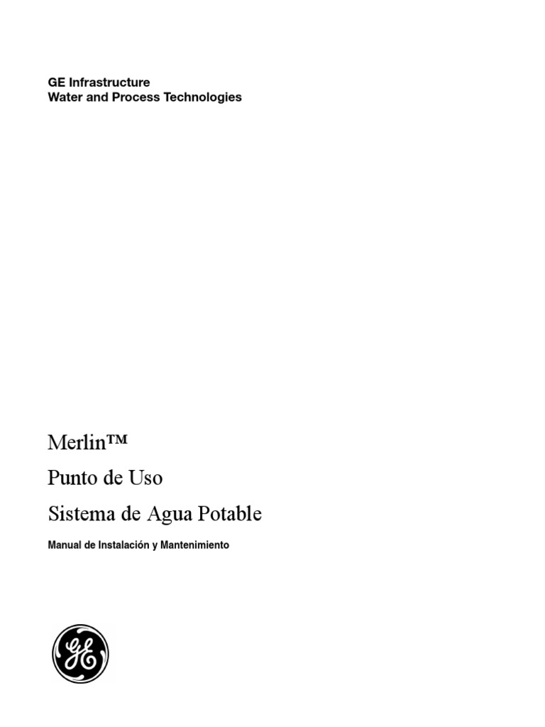 Merlin Manual Espanol | PDF | Ósmosis | Tap (Válvula)