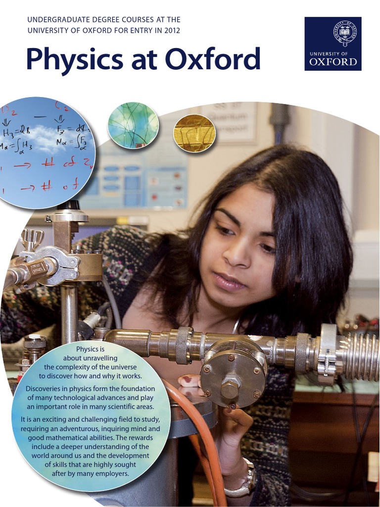 Physics at Oxford: Undergraduate Degree Courses at The University of ...