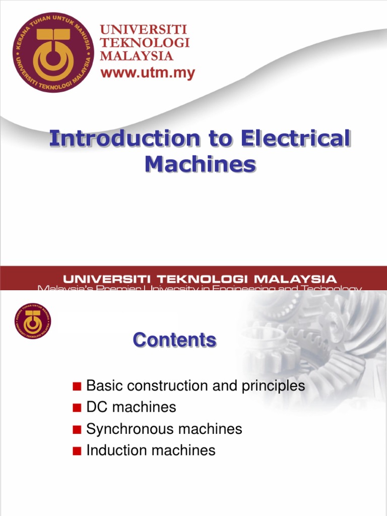 Introduction To Electrical Machines | PDF | Electromagnetic Induction ...