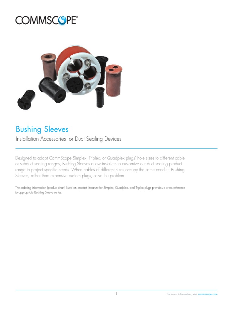 Duct Sealing Bushing Sleeves | Equipment | Manufactured Goods