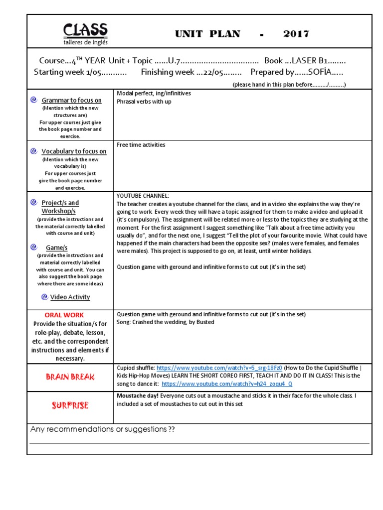 4th YR Unit 7 | PDF | Linguistics | Grammar
