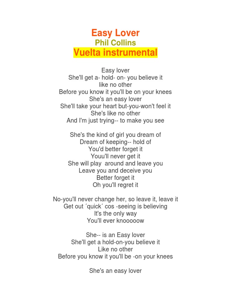 Easy Lover | PDF | Leisure