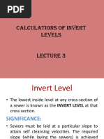 Lecture 5-Calculation of Invert Levels: Engr. Gul-E-Hina | PDF | Sanitary Sewer | Slope