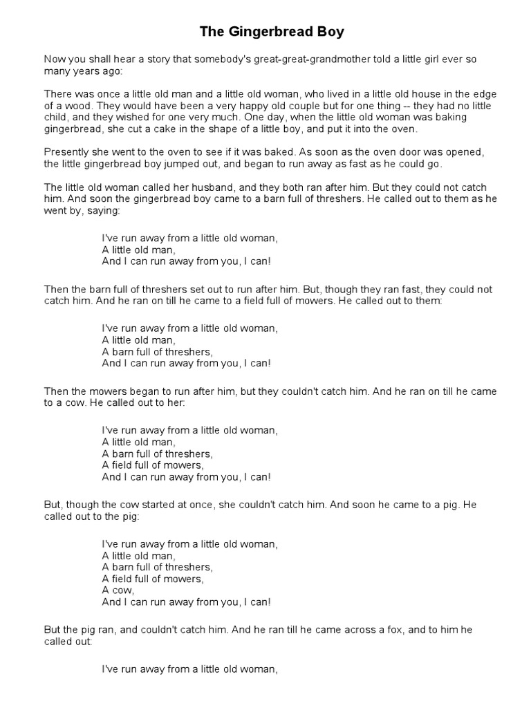 The Gingerbread Boy | PDF