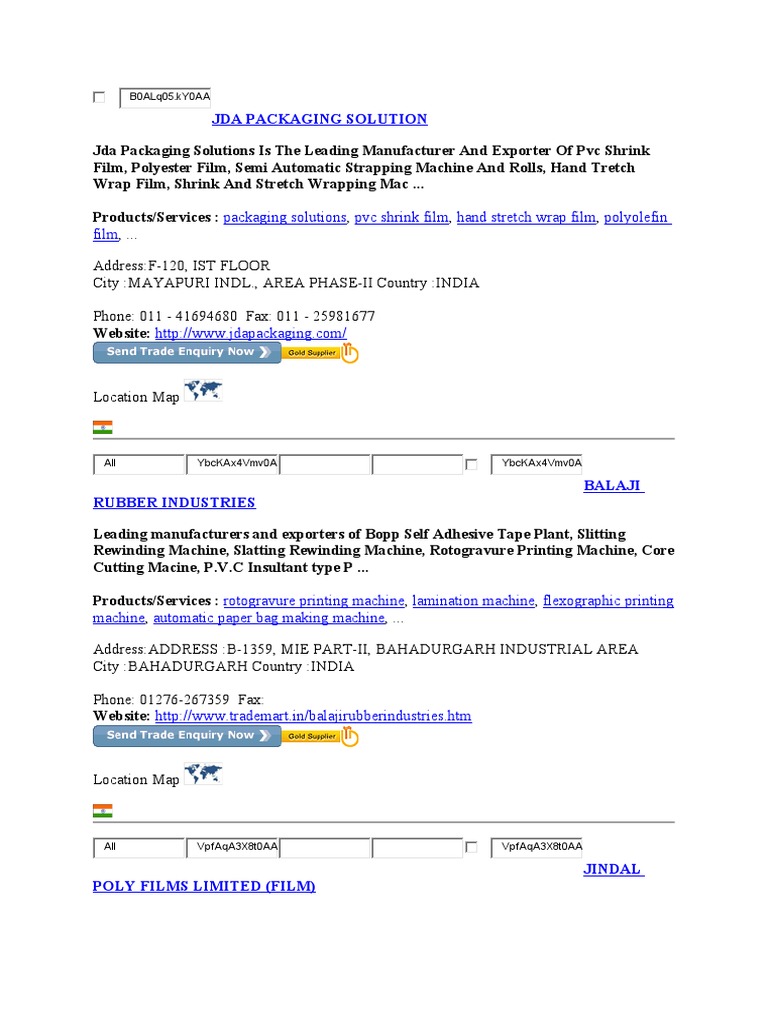 Jda Packaging Solution: B0Alq05.Ky0Aa | PDF | Consumer Goods | Plastic
