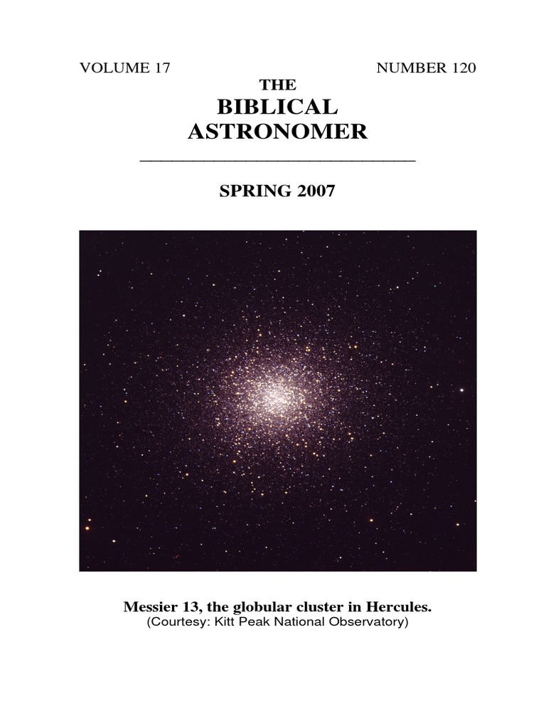 The Biblical Astronomer No. 120 | Download Free PDF | Comet | Creationism