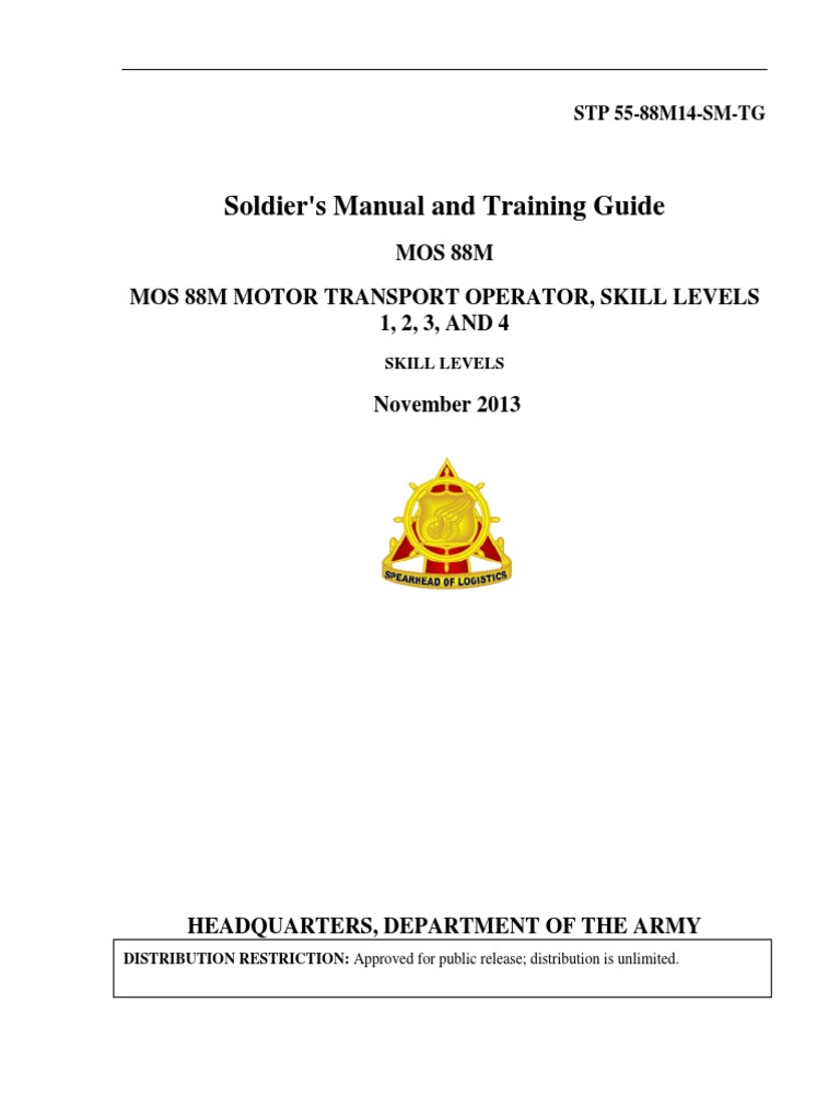 STP 55 88M14 SM_Motor Transport Operator | Non Commissioned Officer ...
