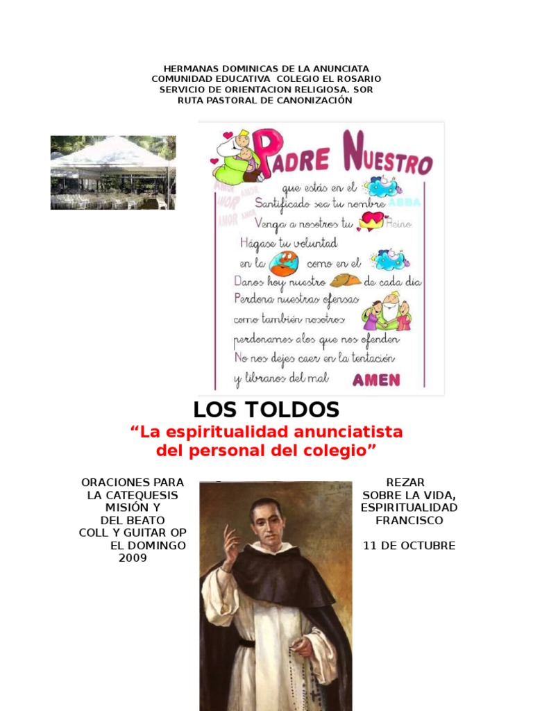 Canciones Del Padre Coll | PDF | Oración | Santo