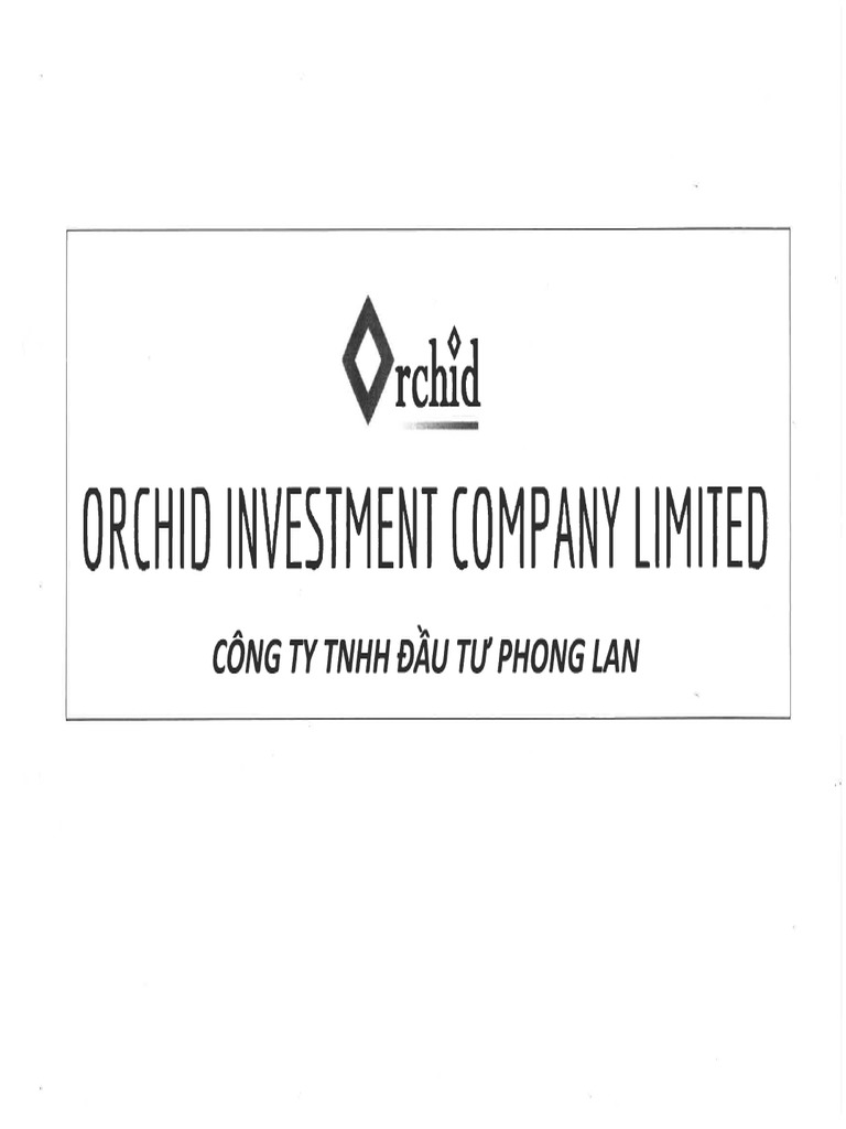Company Intro - Orchid Investment Co LTD | PDF