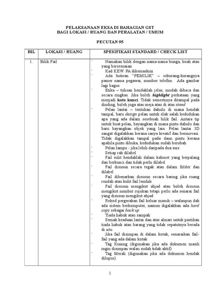 Tip Pelaksanaan Eksa Di Bahagian GST | PDF