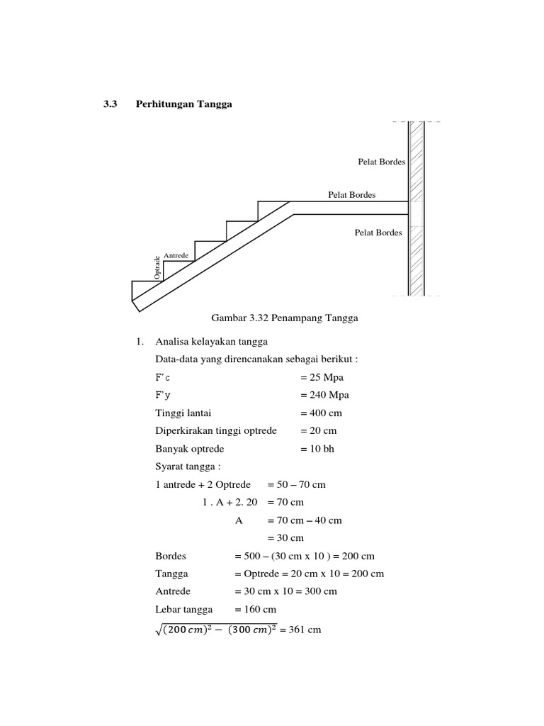 3.3 Perhitungan Tangga | PDF