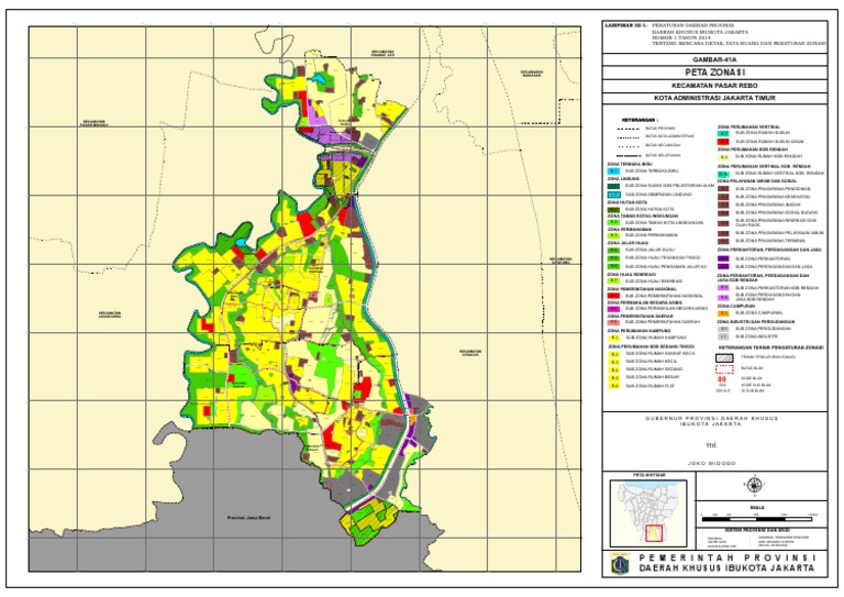 Peta Zonasi Kel Baru Dan Kec Pasar Rebo | PDF